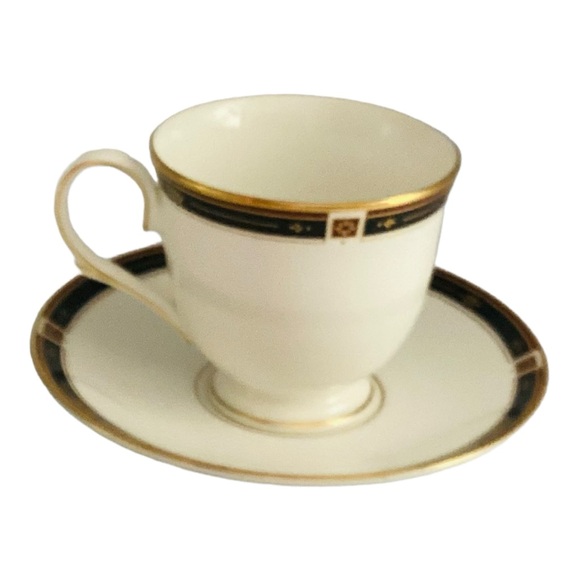 Lenox | Dining | Lenox Classics Collection Regency Black Pattern Tea ...